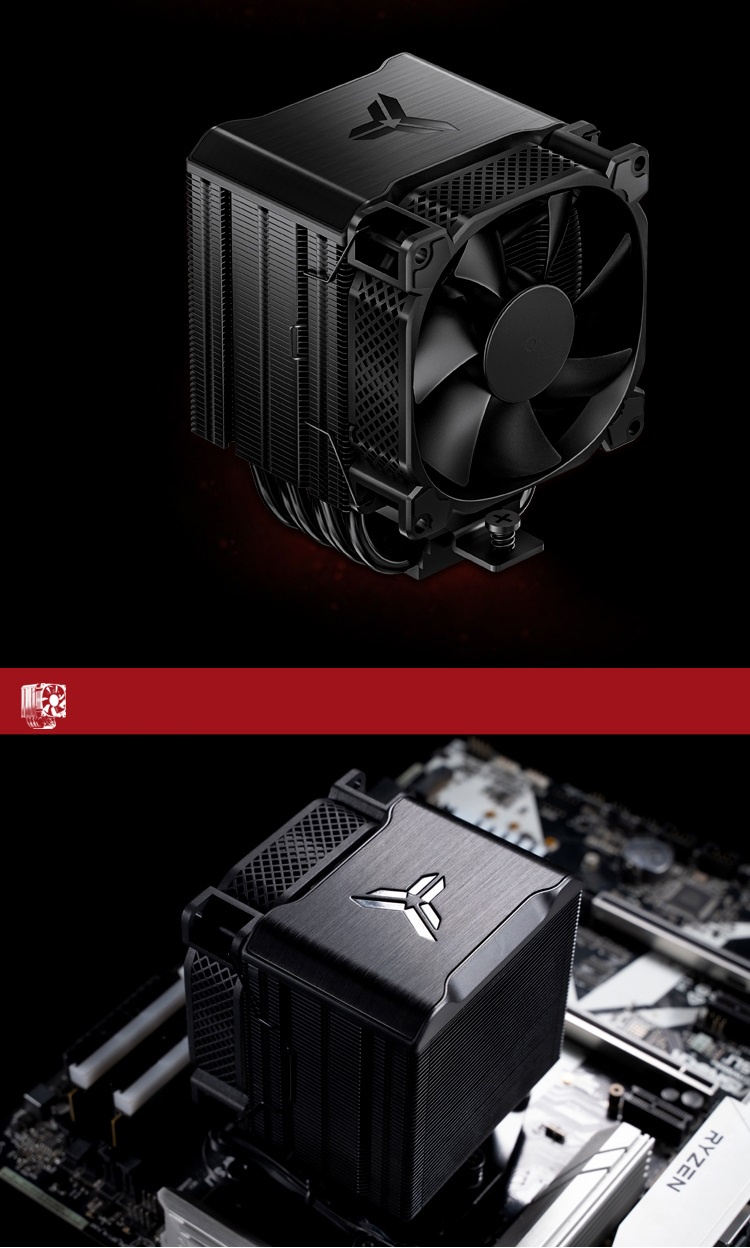 Jonsbo HX6210 Black / White High Performance 9cm Fan Cpu Cooler Cpu ...