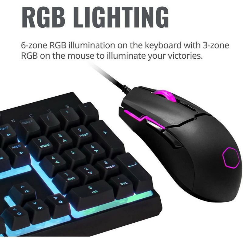 Cooler Master MS110 RGB keyboard & Mouse Combo (MS-110-KKMF1-US ...