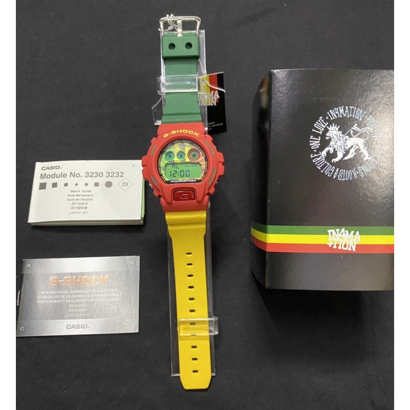 (ORIGINAL) DW6900 Custom Rasta siap backlight | Shopee Malaysia