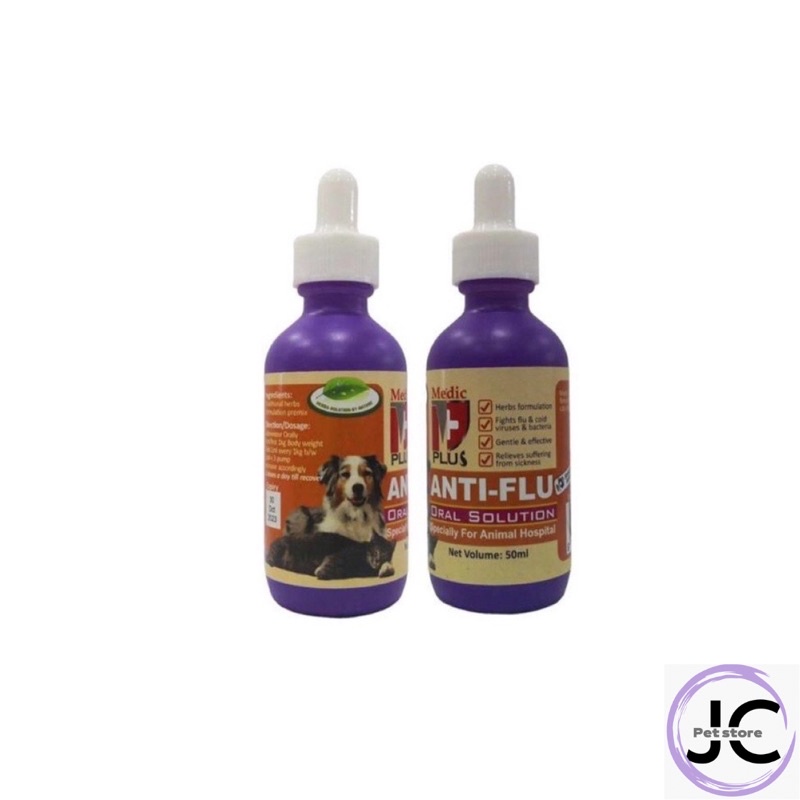 Medic Plus Anti-Flu Oral Solution / Cough, Cold, Virus, Ulser , Kucing ...