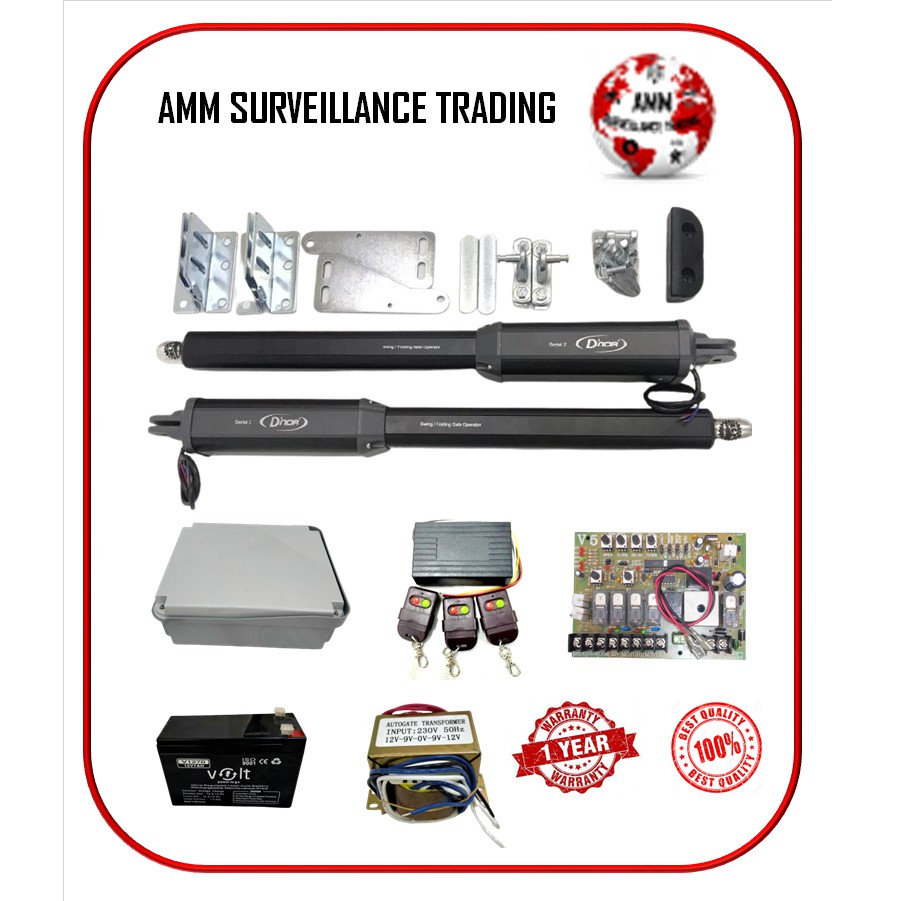 Dnor Model 212 Autogate Motor FULL SET ( S1+ 4 CHANNEL REMOTE) DREAM ...