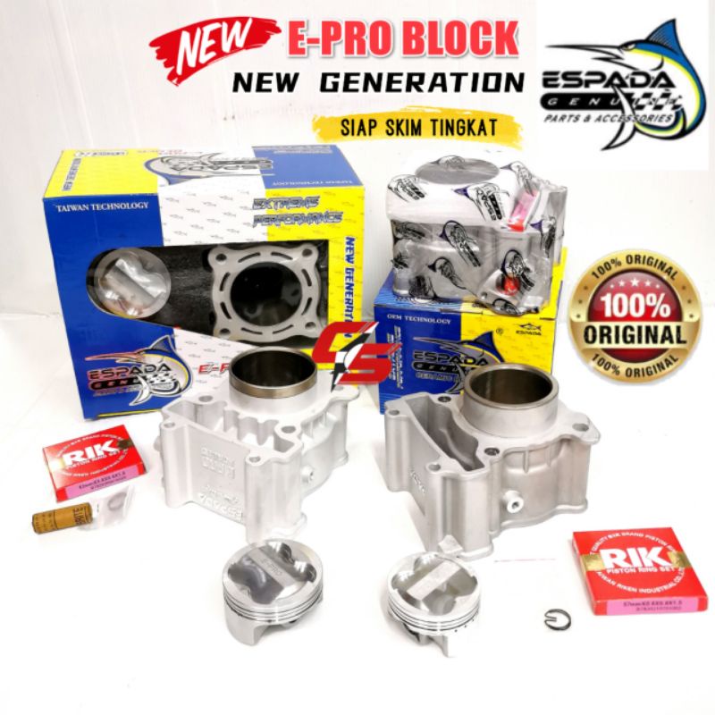 Espada Racing Block Ceramic E PRO Forged Piston ORIGINAL LC135 Y15ZR FZ150 62mm 63mm 65mm 57mm ...