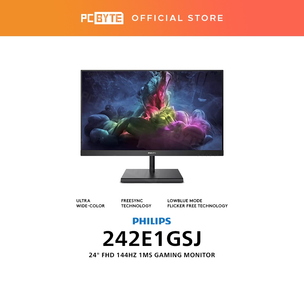Philips 242E1GSJ 24" FHD 144Hz 1ms VA Gaming Monitor | Shopee Malaysia