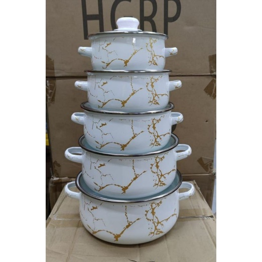 PERIUK ENAMAL CORAK MOZEK (WARNA CHAT ADMIN/NOTA DI ORDER) | Shopee ...