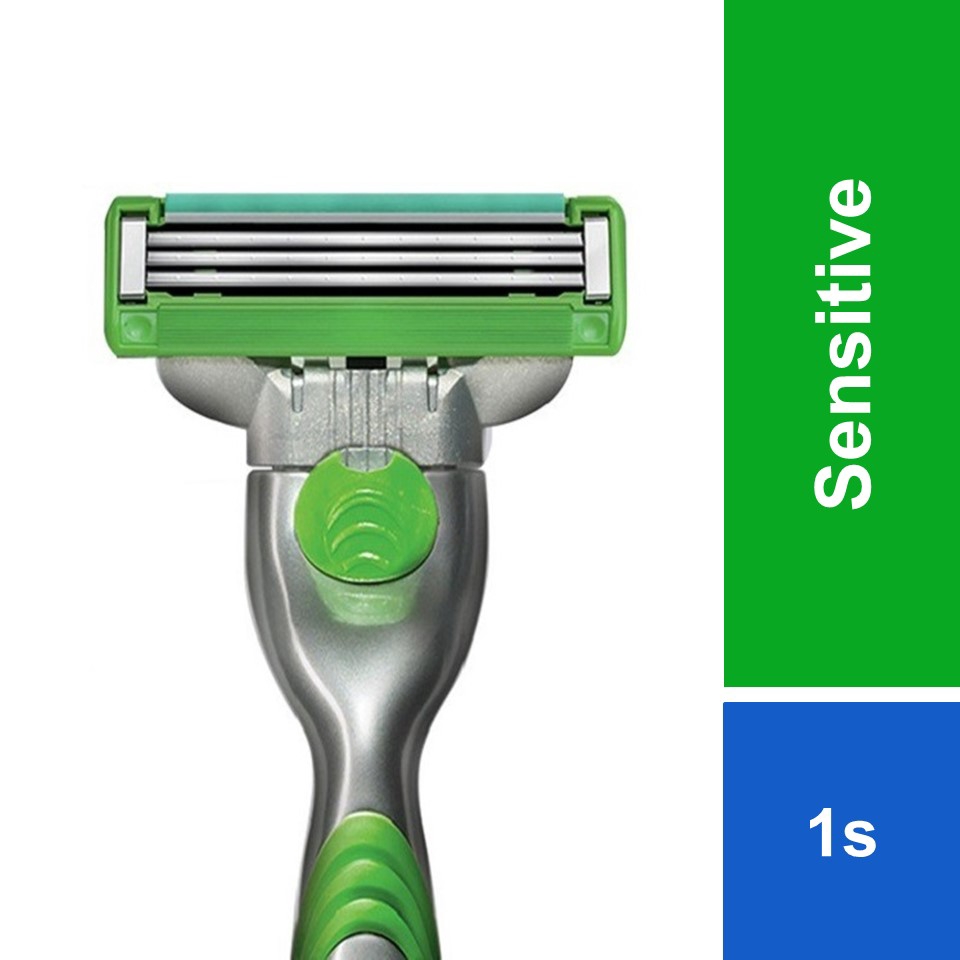 Gillette Mach3 Sensitive Razor 1 Handle + 1 Blade | Shopee Malaysia