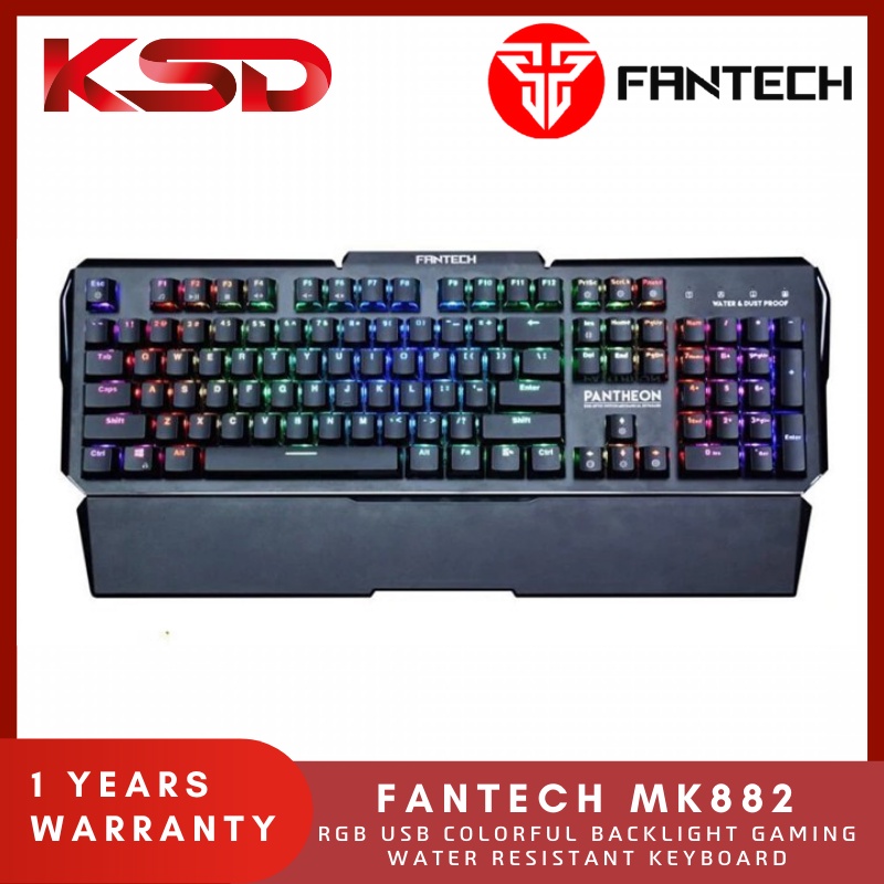 FANTECH MK882 RGB USB Colorful Backlight Gaming Water Resistant ...