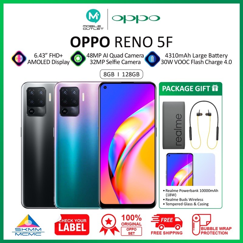 OPPO Reno 5F 8GB/128GB (Original OPPO Msia) | Shopee Malaysia