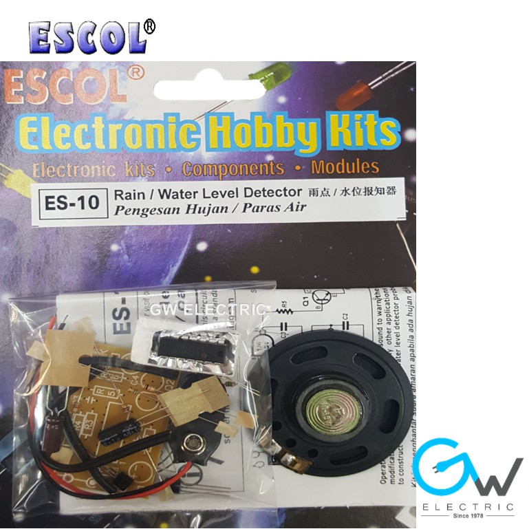 ESCOL ES-10 Electronic Hobby Kit Rain / Water Level Detector Kit ...