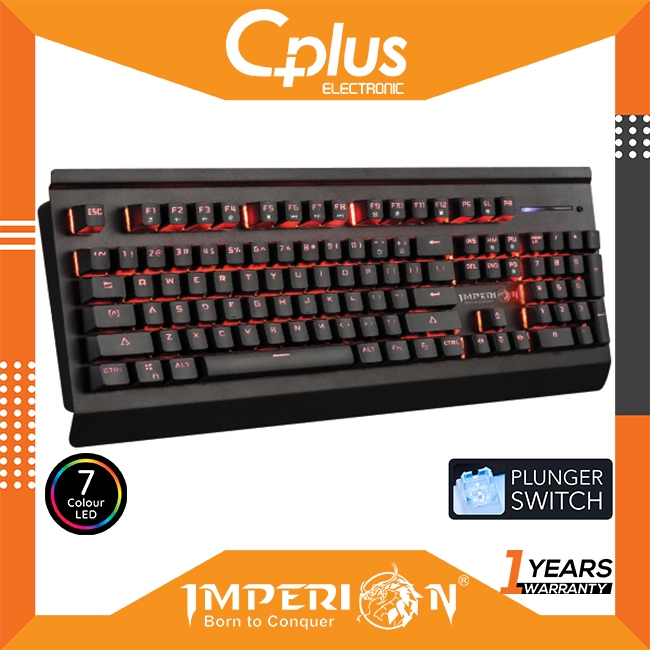Imperion Stinger RGB Backlight Gaming Keyboard with Plunger Switch ...