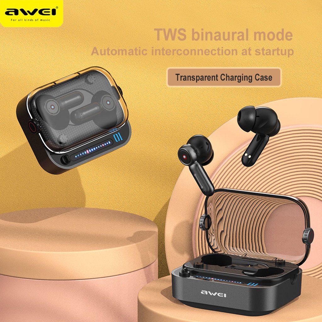 TWS AWEI T58 Wireless Bluetooth V5.3 Sports Earbuds Headset / IPX6 ...