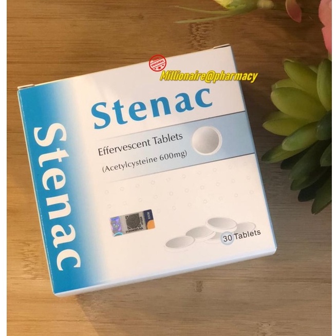 stenac effervescent tablets 600mg 30s | Shopee Malaysia