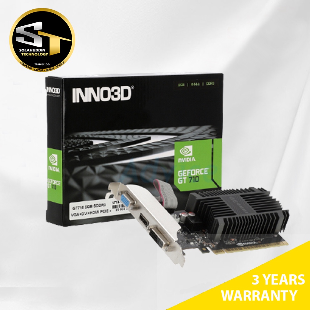 INNO3D NVIDIA Geforce GT 710 2GB Graphics Card | Shopee Malaysia