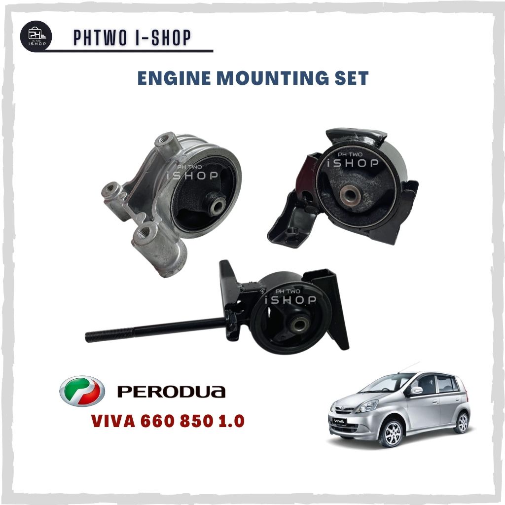 ENGINE MOUNTING SET - PERODUA VIVA 660 850 1.0 (AUTO/MANUAL) | Shopee ...