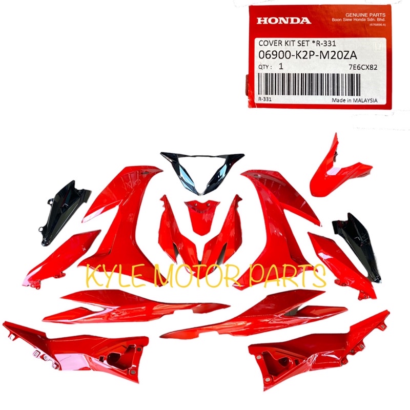 HONDA RSX150 BODY COVER SET RED ORIGINAL 100% | Shopee Malaysia