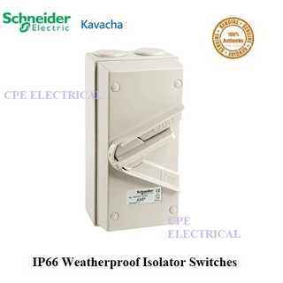 SCHNEIDER KAVACHA WHT 20A 35A 63A 440V 3 POLE ISOLATOR SWITCH IP66 | Shopee Malaysia