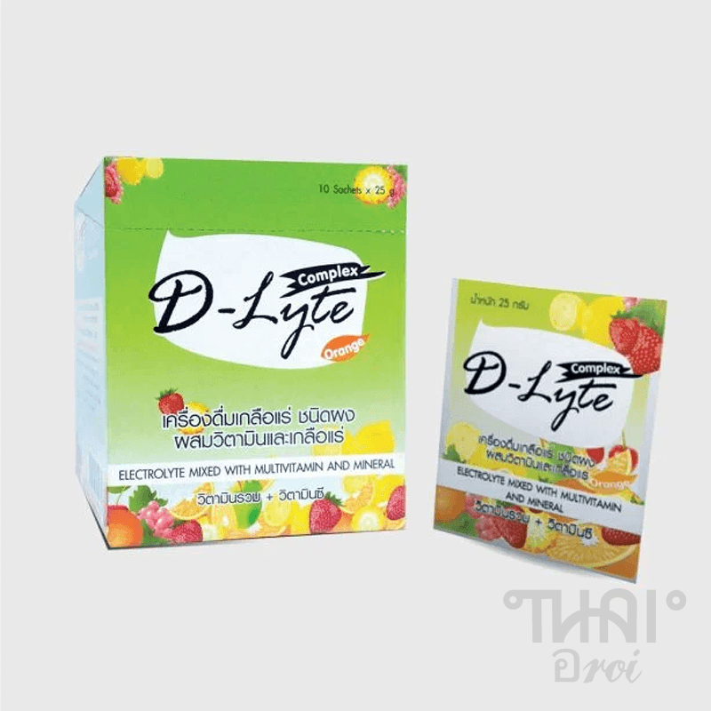 D-Lyte Complex Orange Electrolyte Mixed With Multivitamin And Mineral (1 box* 10 sheets ...