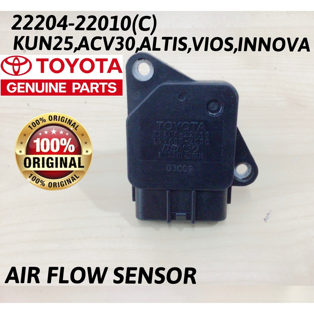 TOYOTA HILUX KUN25 , CAMRY ACV30 , ALTIS , VIOS , INNOVA - ORIGINAL AIR FLOW SENSOR (NEW ...