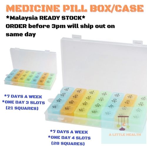*M'SIA READY STOCK*MEDICINE PILL CASING/CONTAINER/BOX/UBAT KOTAK/药盒 ...