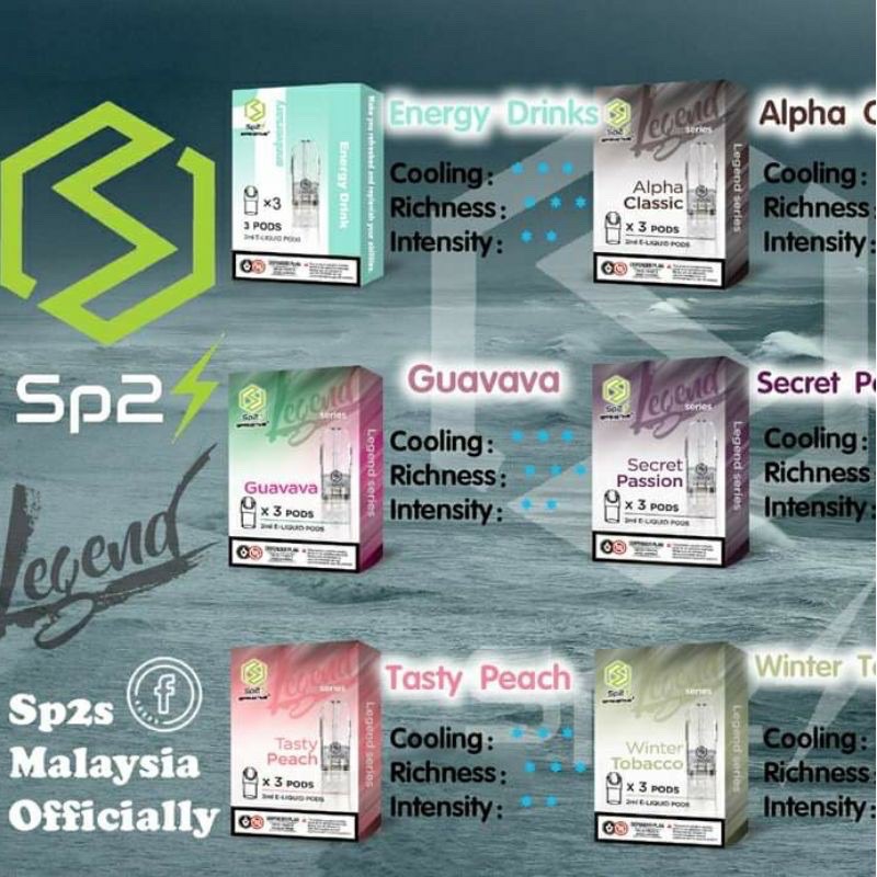 Sp2 pod | spring time new generation sp2s transparent crystal flavour pods use sp2s device kit ...
