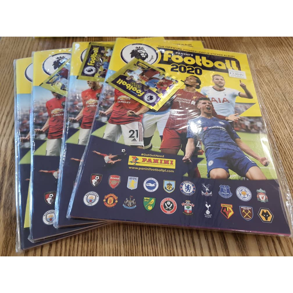 Panini Premier League 2020 Official Sticker Collection Album | Shopee ...