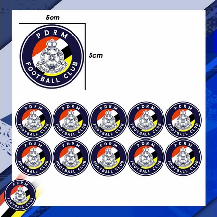 PDRM Football Club Logo Stickers (5cm) | Shopee Malaysia