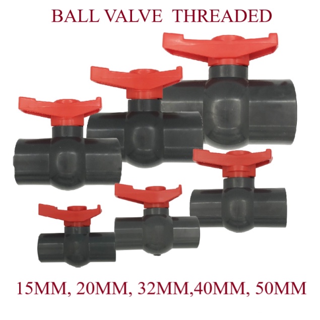 Pvc Ball Valve Compact Ball Valve Threaded End 1/2" - 2" / 15mm - 50mm ...