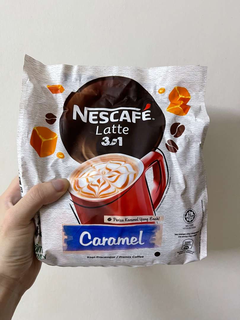 Nescafe Latte Caramel (Coffee Latte) Instant Coffee Packets, 56% OFF