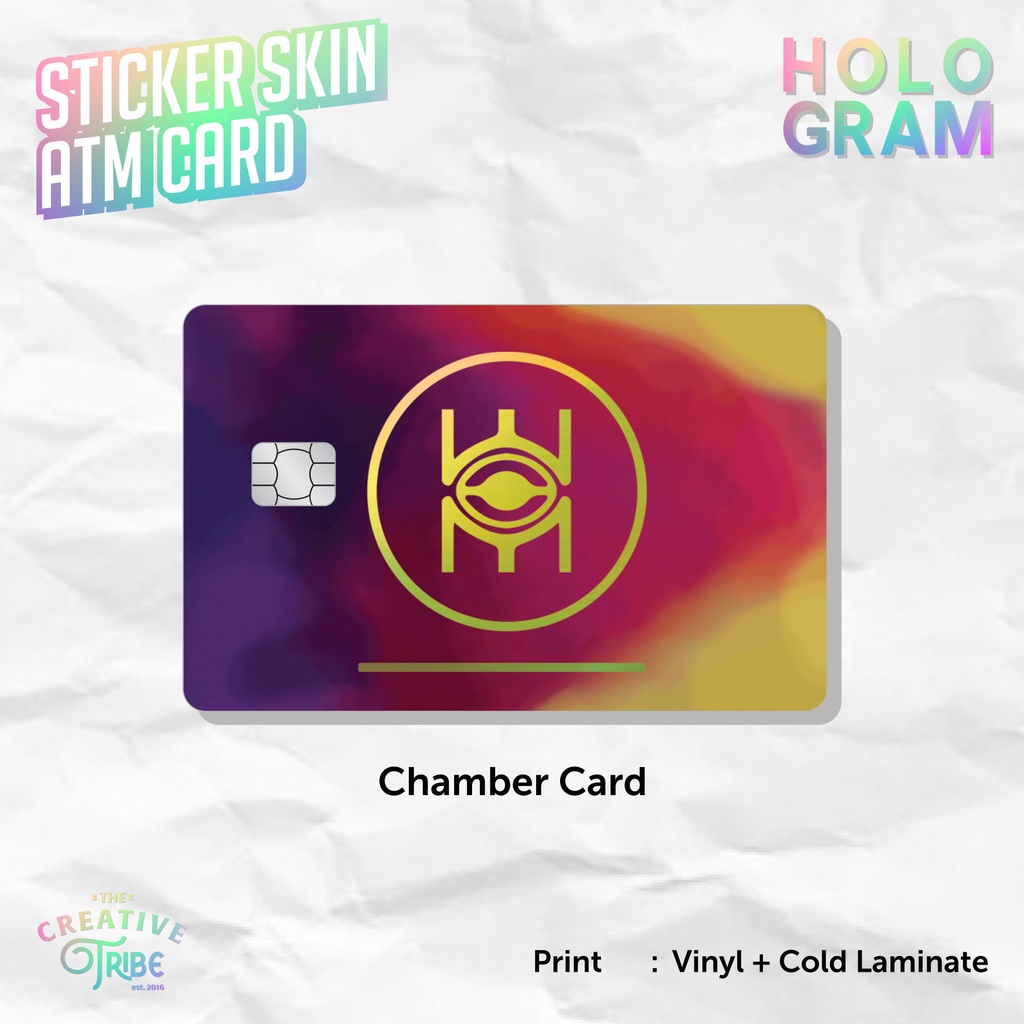 Chamber Card - HOLOGRAM Skin Card Sticker - Vinyl ATM Debit Credit ...