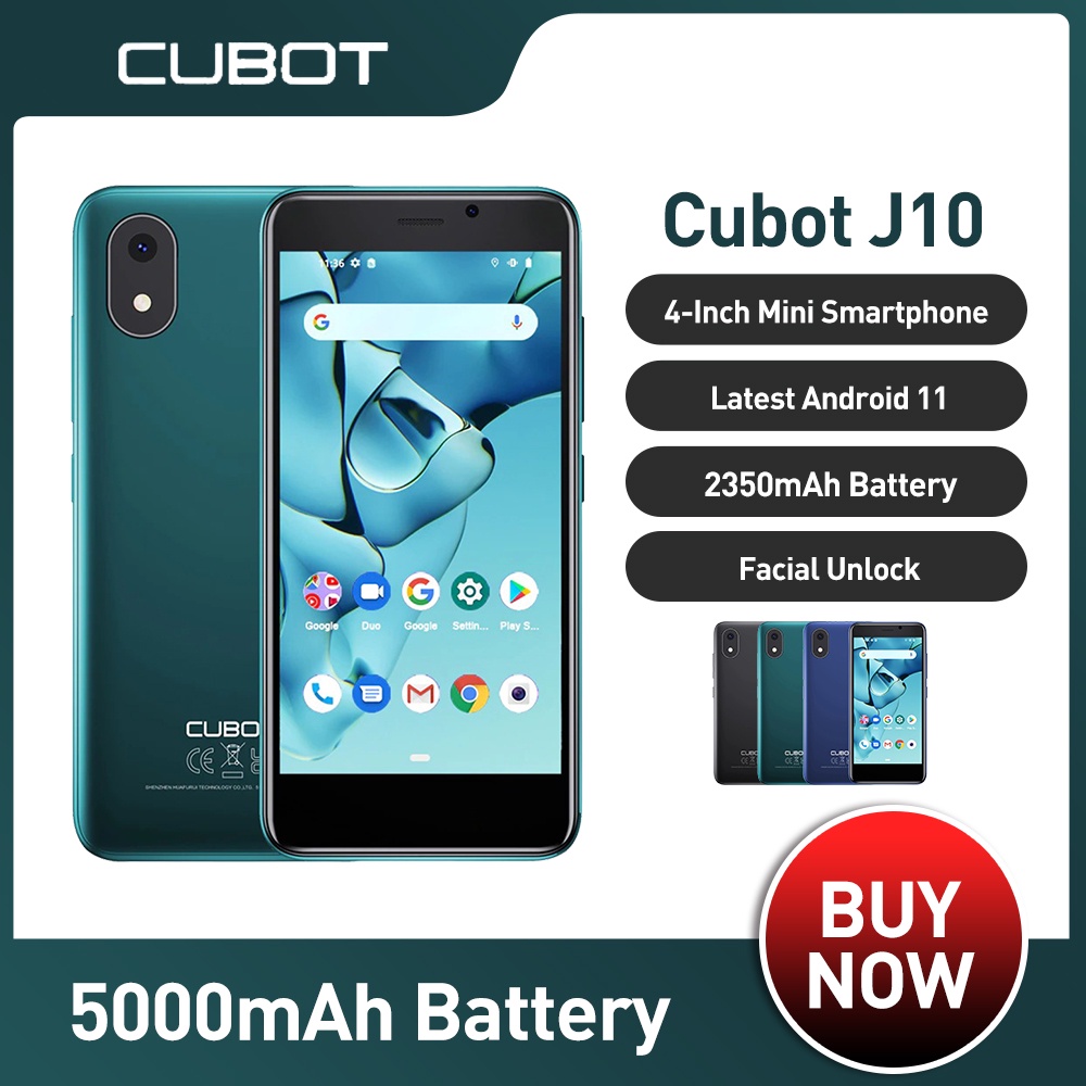 New 2023 Cubot J10 3G Smartphone Android 11 4-Inch Screen MINI Mobile ...