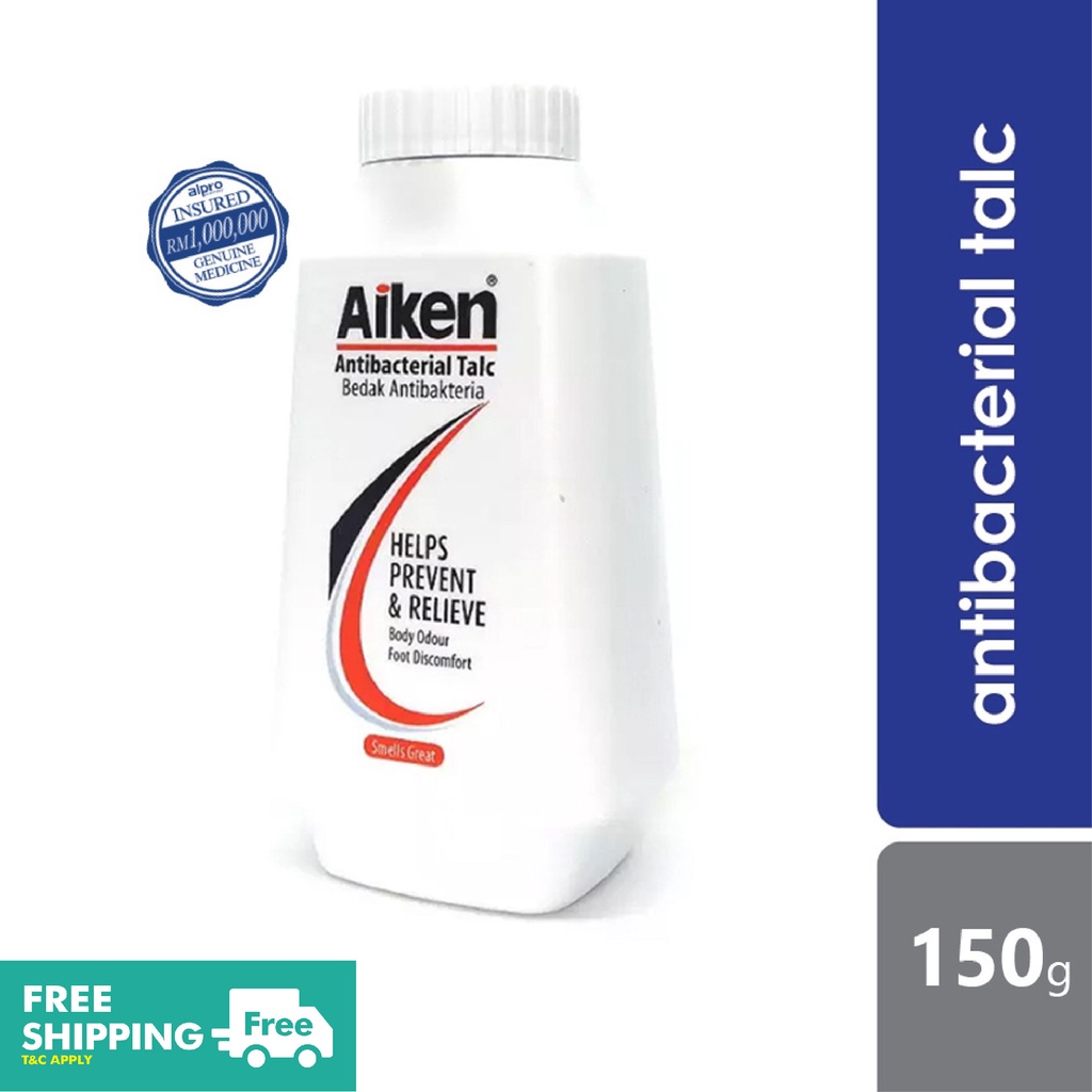 Aiken Antibacterial Talc (150g) | Shopee Malaysia