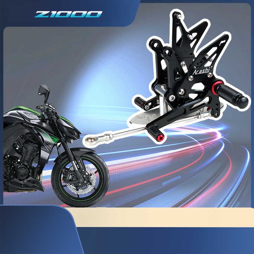 CNC Adjustable Rear Set Rearsets For KAWASAKI Z1000 2010 2011 2012 2013 ...