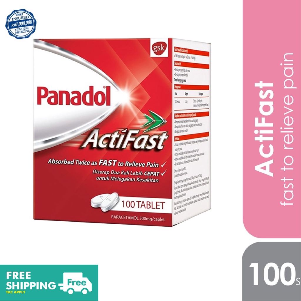 Panadol Actifast (10x10s) | Shopee Malaysia