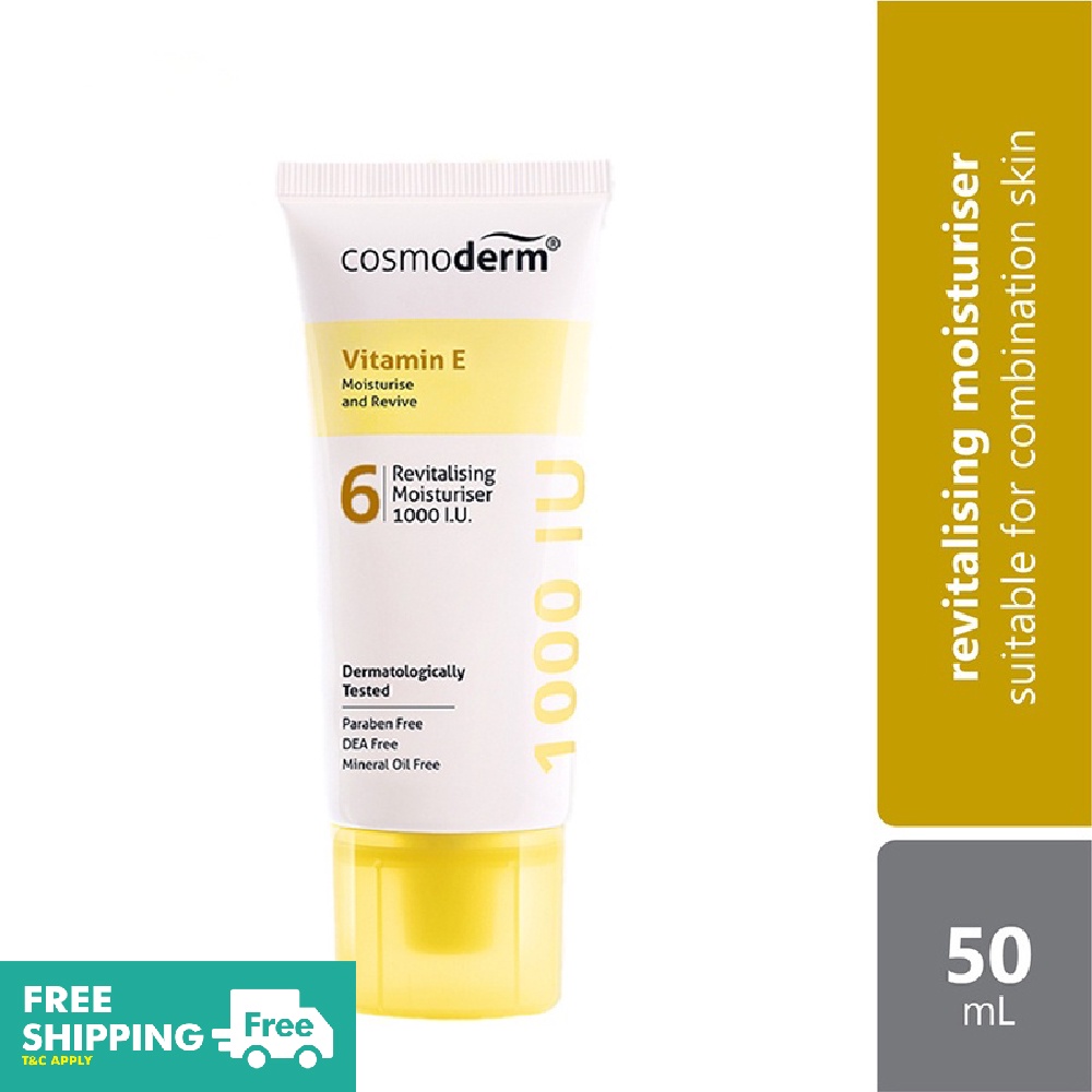 Cosmoderm Vitamin E Revitalising Moisturizer 1000i.u (50g) | Shopee ...
