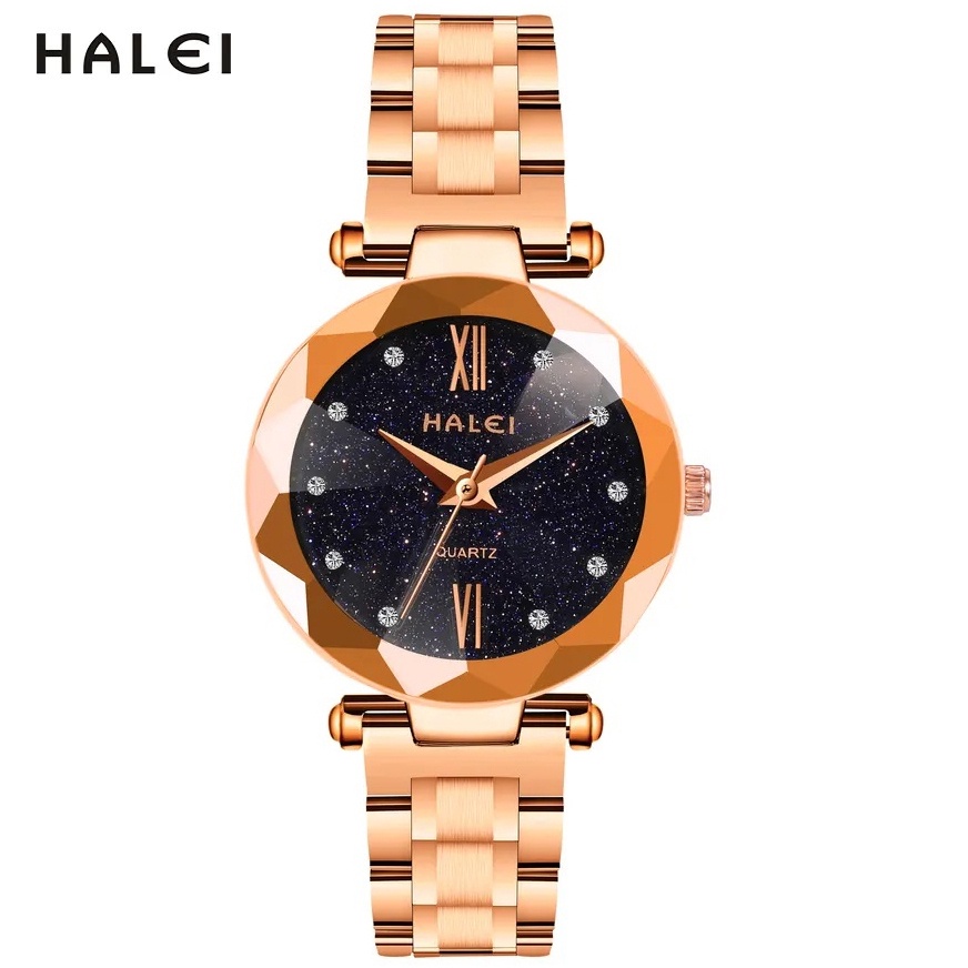 HALEI Original Watch Women Luxury Jam Tangan Perempuan Wanita ...