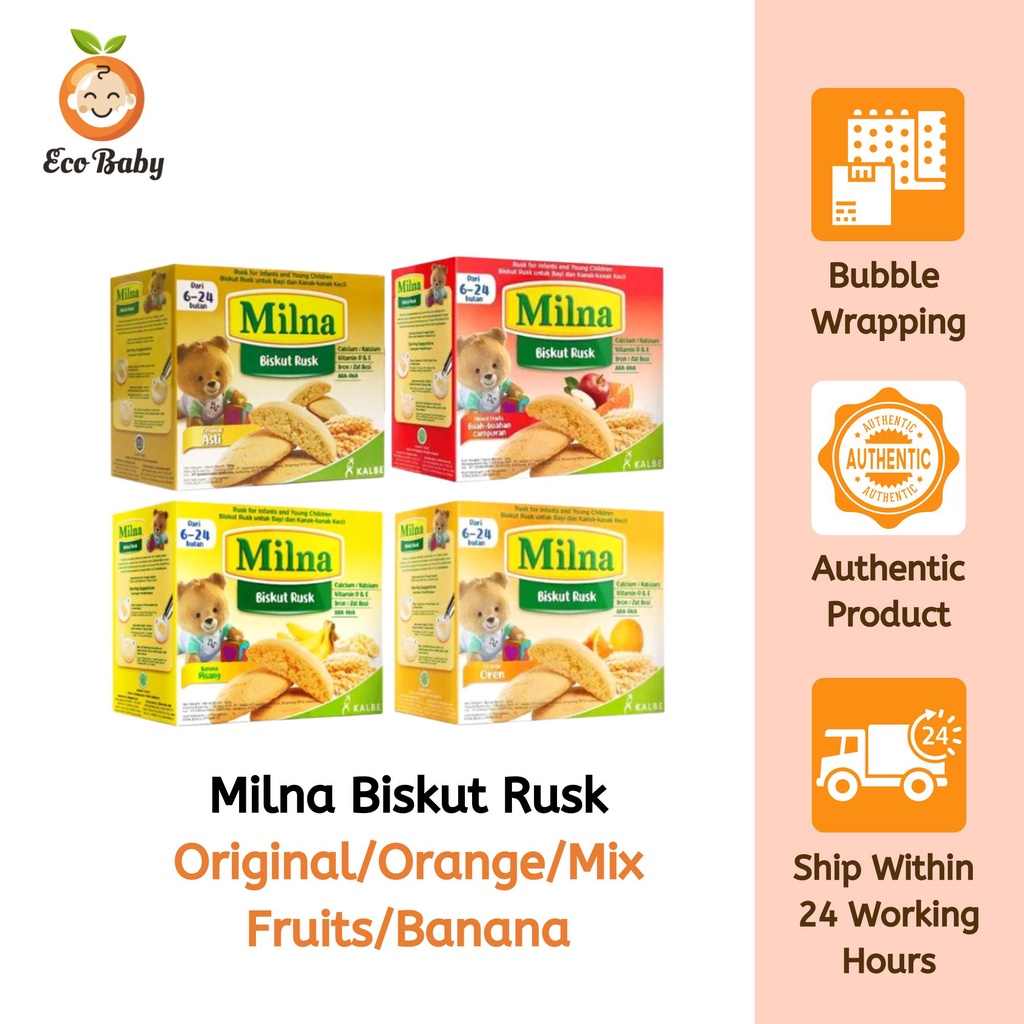 Milna Baby Biscuit Rusk 130g | Shopee Malaysia