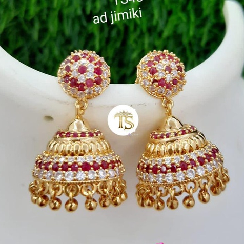 Indian AD white with ruby stone Jimika | Shopee Malaysia