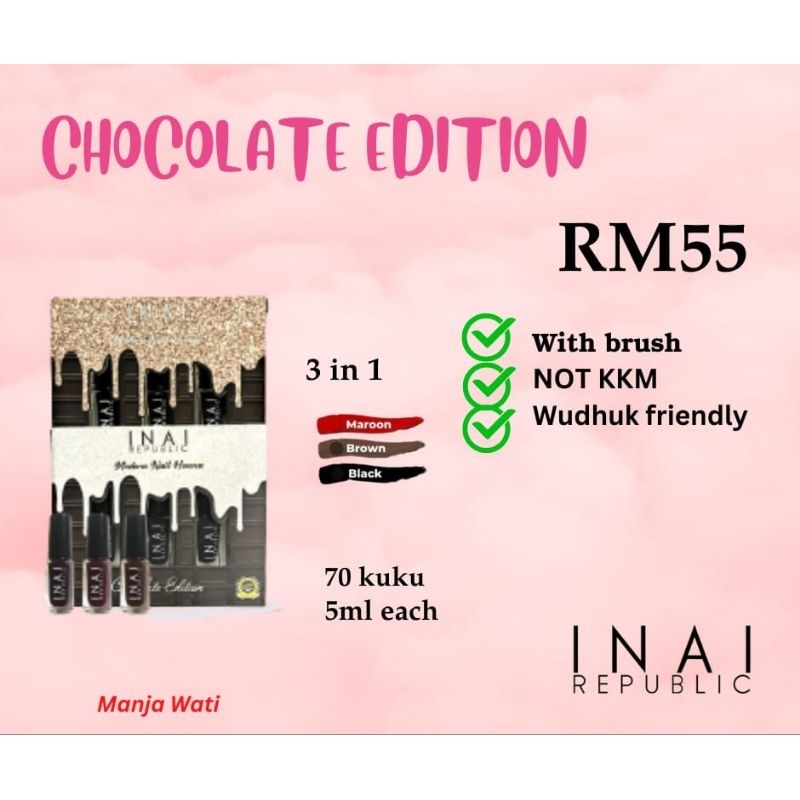 INAI REPUBLIC | 3 IN 1 INAI KUKU | CHOCOLATE EDITION | Shopee Malaysia