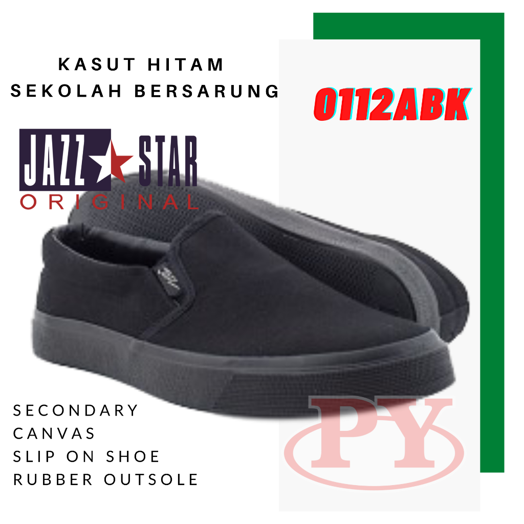 407-0112ABK- KASUT SEKOLAH JENAMA PALLAS JAZZ KASUT HITAM BERSARUNG ...