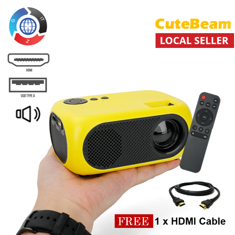Ready Stock | CuteBeam Ultra Portable Mini LED Projector | Home Use ...