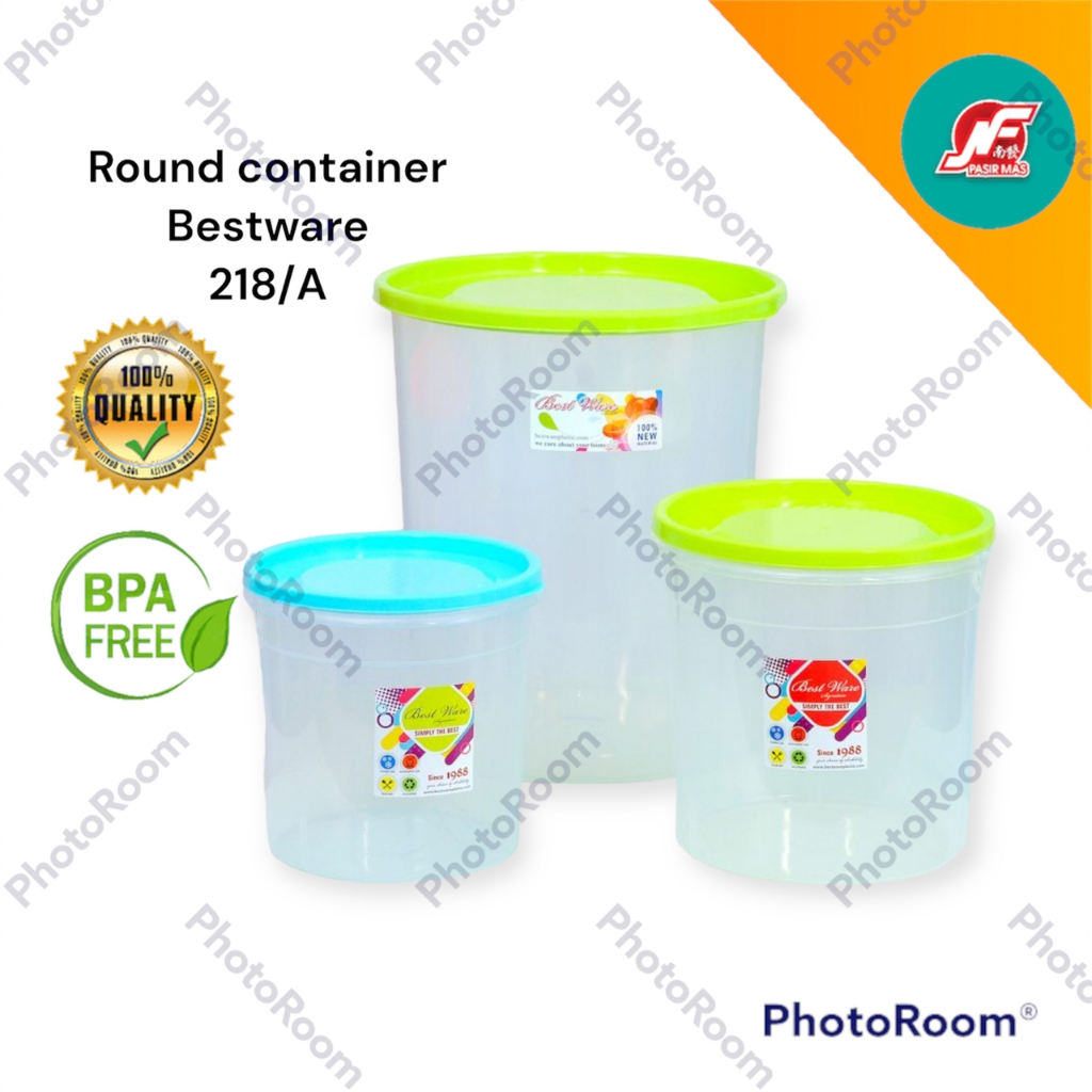 BEKAS BULAT 218/A BEST WARE BIG ROUND CONTAINER | Shopee Malaysia