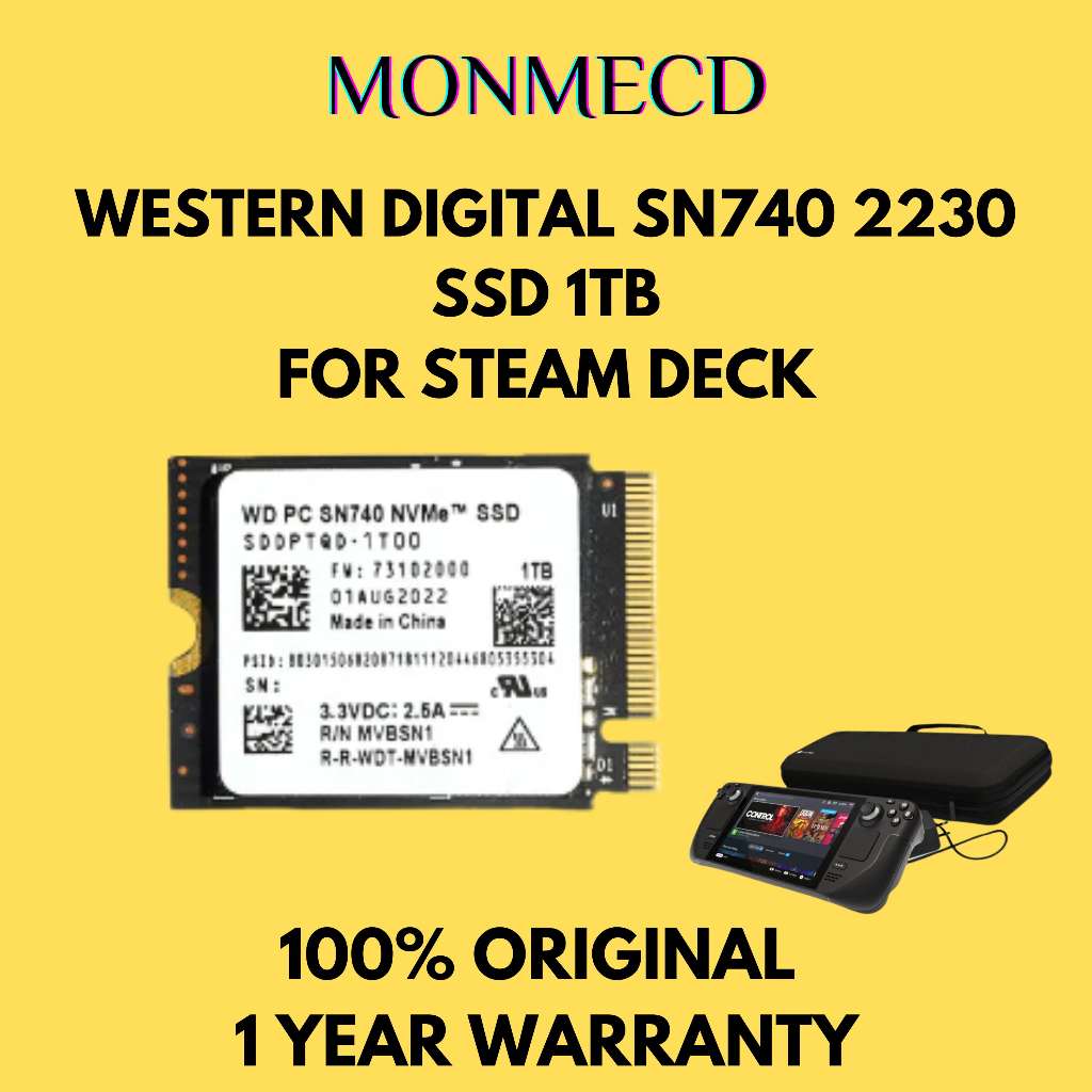 [Ready stock] Western Digital SN740 2230 SSD Solid State Drive 1TB NVME ...