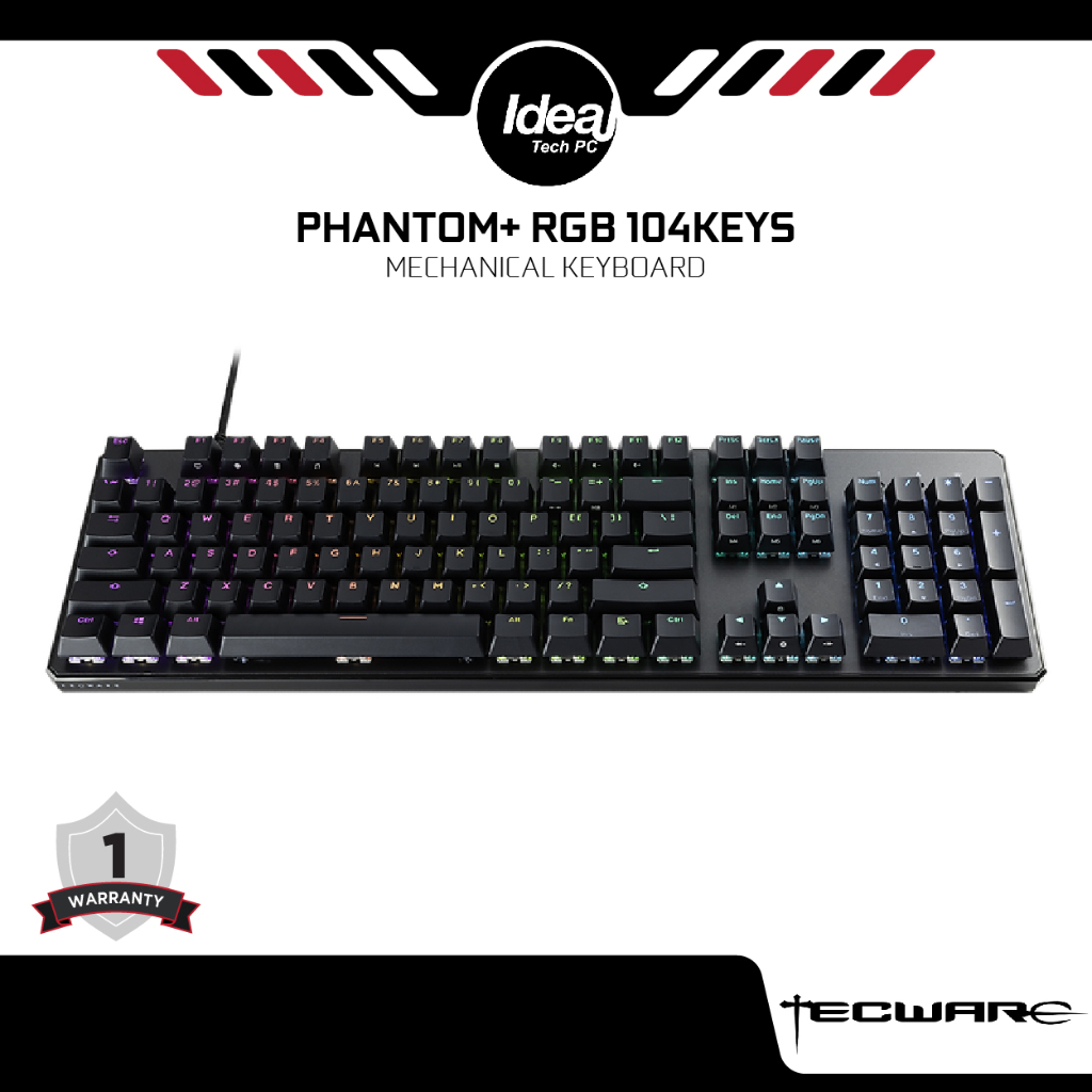 Tecware Phantom+ RGB 104Keys | Mechanical Gaming Keyboard | Shopee Malaysia