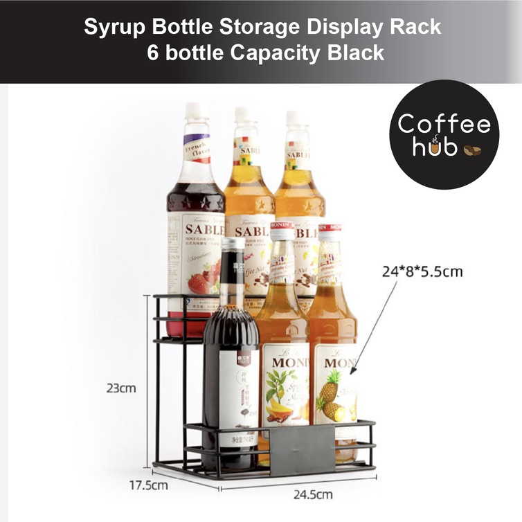 (READY STOCK)Syrup Storage Rack 6 Shelves Da Vinci Monin Bottle Display ...