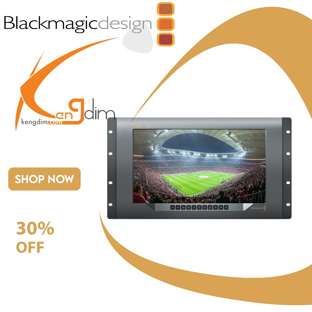 Blackmagic Design SmartView 4K 2 15.6" DCI 4K Broadcast Monitor (6 RU ...