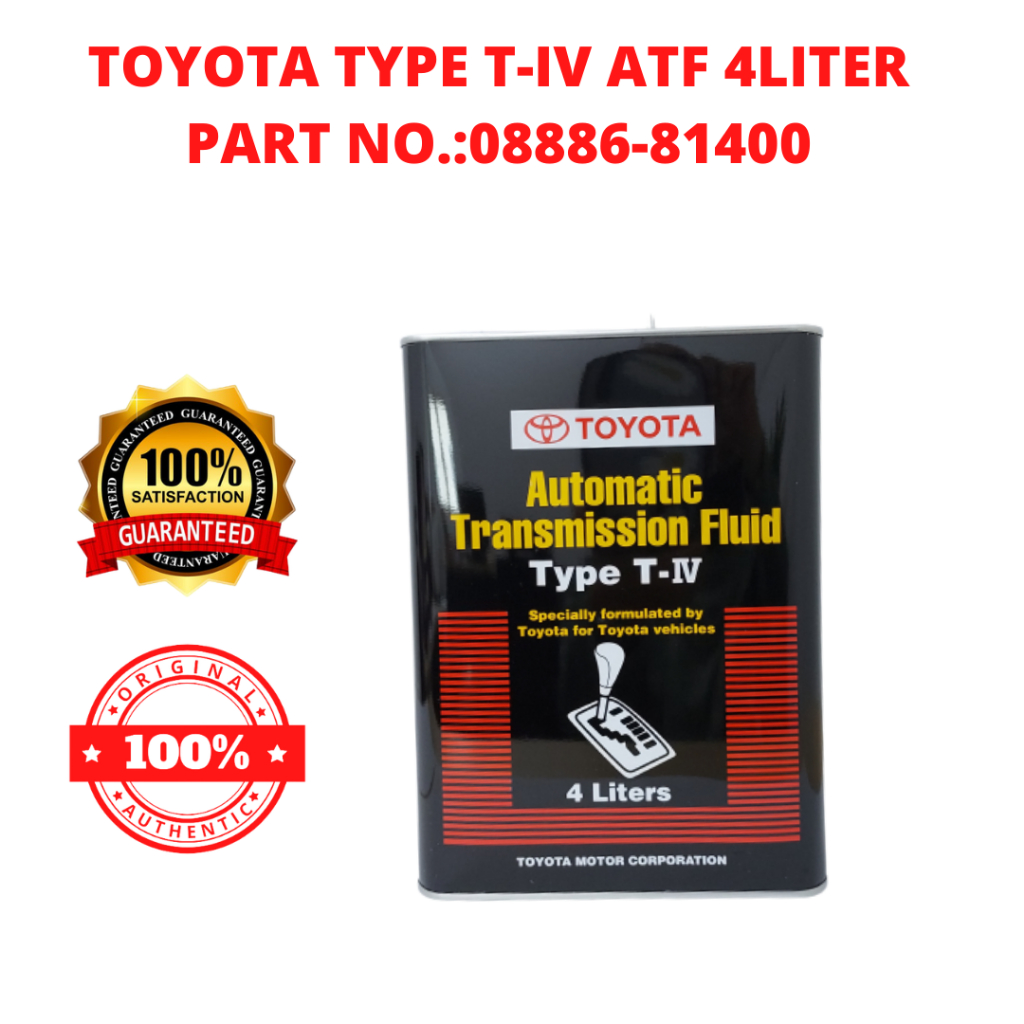 (100% ORIGINAL) Toyota ATF Type IV 4L Automatic transmission Fluid ...