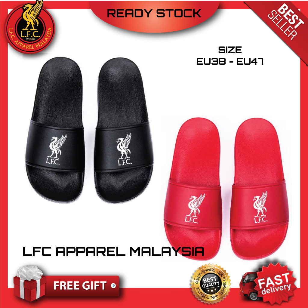 Liverpool FC Sandals Flip Flop Slippers Slides | Shopee Malaysia