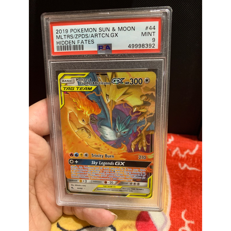 Pokemon Tcg - Moltres & Zapdos & Articuno GX PSA 9 Graded card | Shopee ...