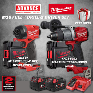 MILWAUKEE M18 Drill & Driver Combo Set RM2980 ( FPD3-502X M18 ...