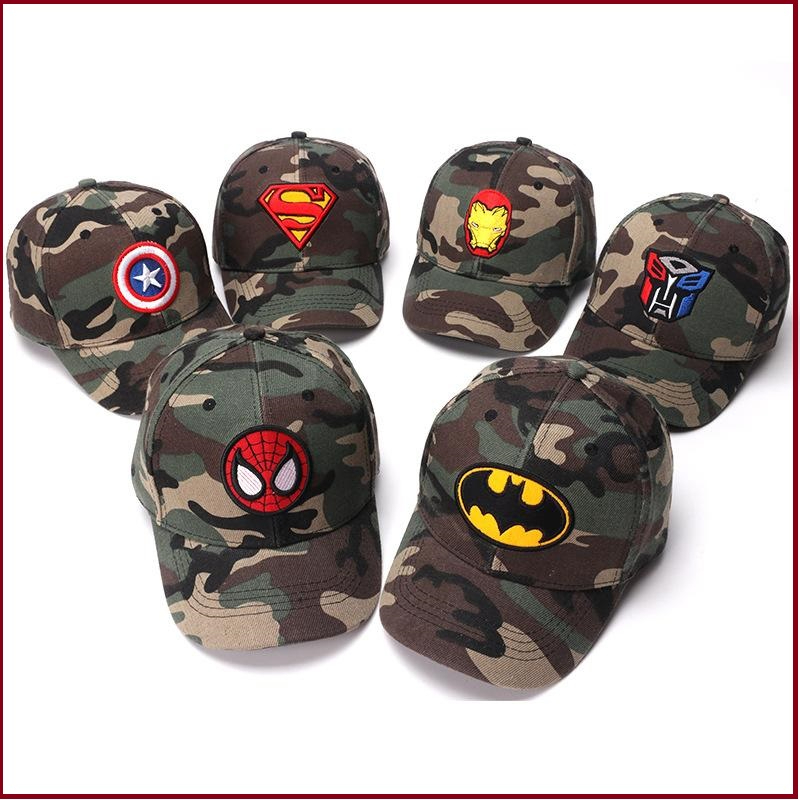 Selangor Topi Budak Baseball Superhero Cap Kids Camo Super Cartoon Hero ...