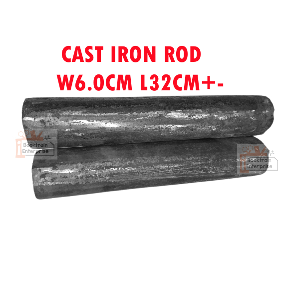 (Ready Stock)Cast Iron rod/Cast Iron/Width 6.0cm+ -/ LENGTH 32CM ...